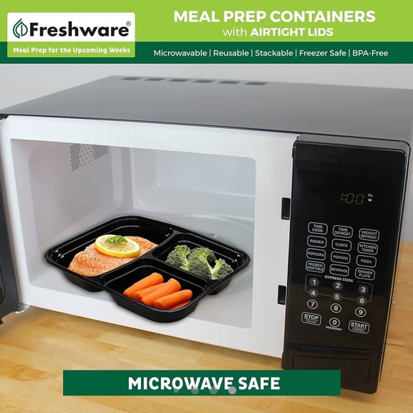 freshware | Kitchen | Freshware Meal Prep Containers Set Of 6 | Poshmark